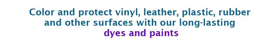 Rubber Dye | Dyes | Rubber Paint | Rubber Refinishing | Rubberbond